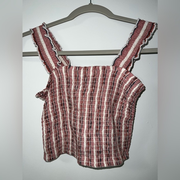 Hollister | Tops | Stripped Colored Crip Top Small | Poshmark